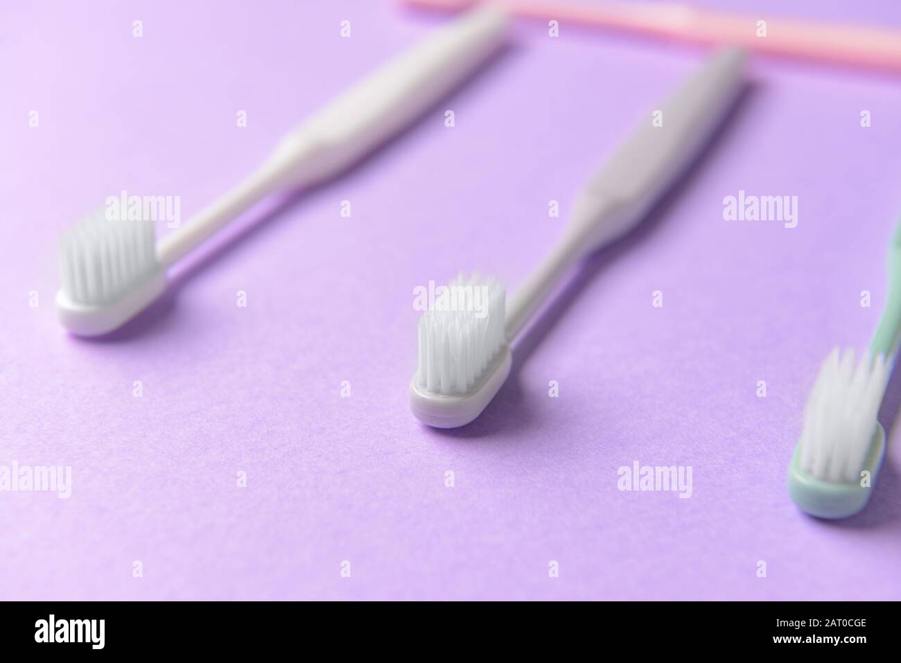 Tooth brushes on color hi-res stock photography and images - Alamy