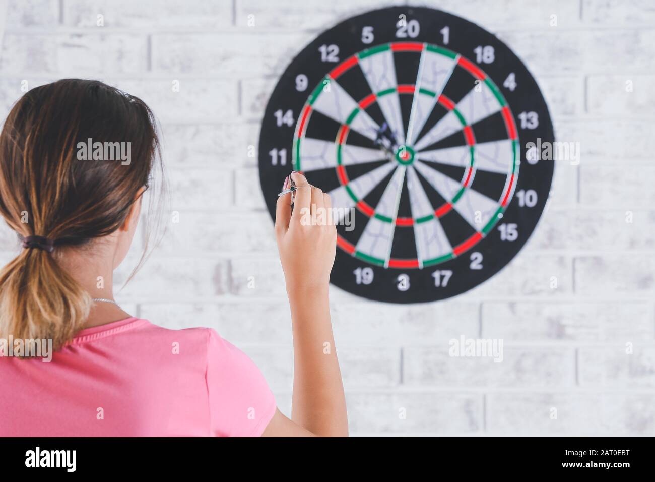 Woman Playing Darts High Resolution Stock Photography and Images - Alamy