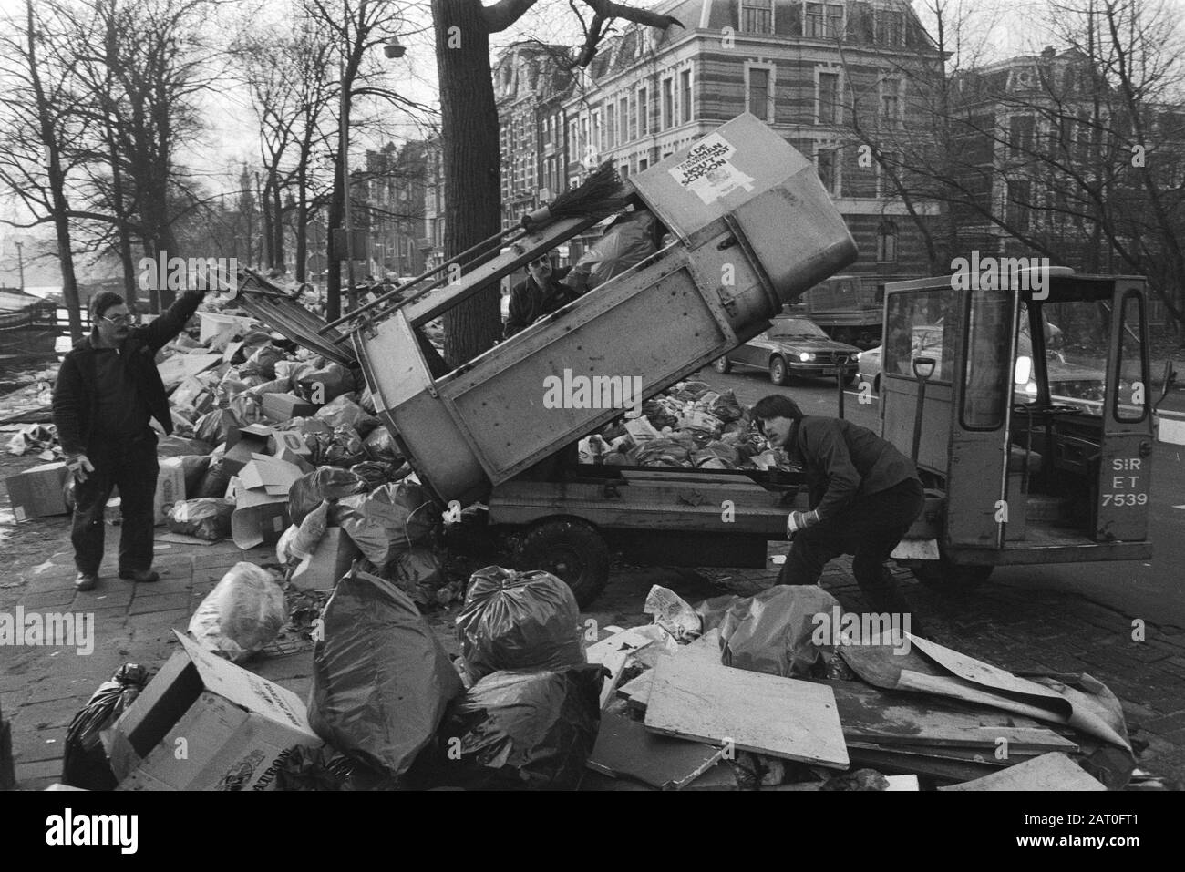 Municipal waste collection Black and White Stock Photos & Images - Alamy