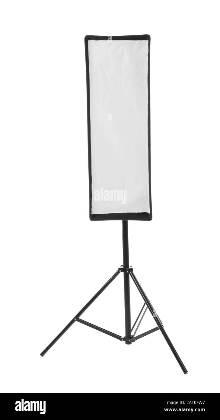 Professional softbox for photo studio on white background Stock Photo ...