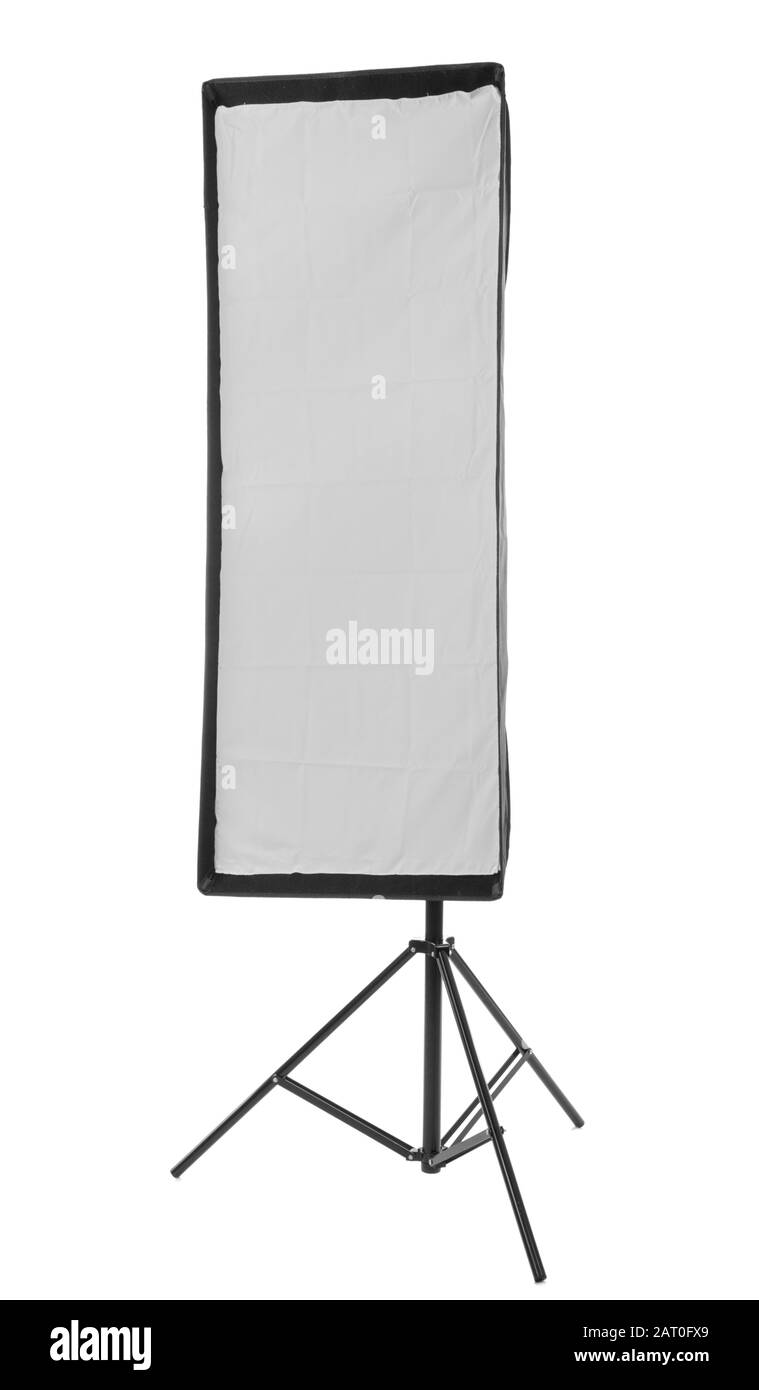 Professional softbox for photo studio on white background Stock Photo ...