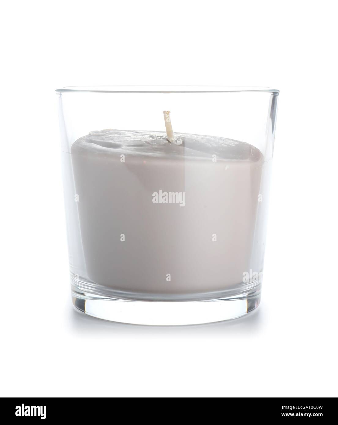 Beautiful candle isolated on white Stock Photo - Alamy