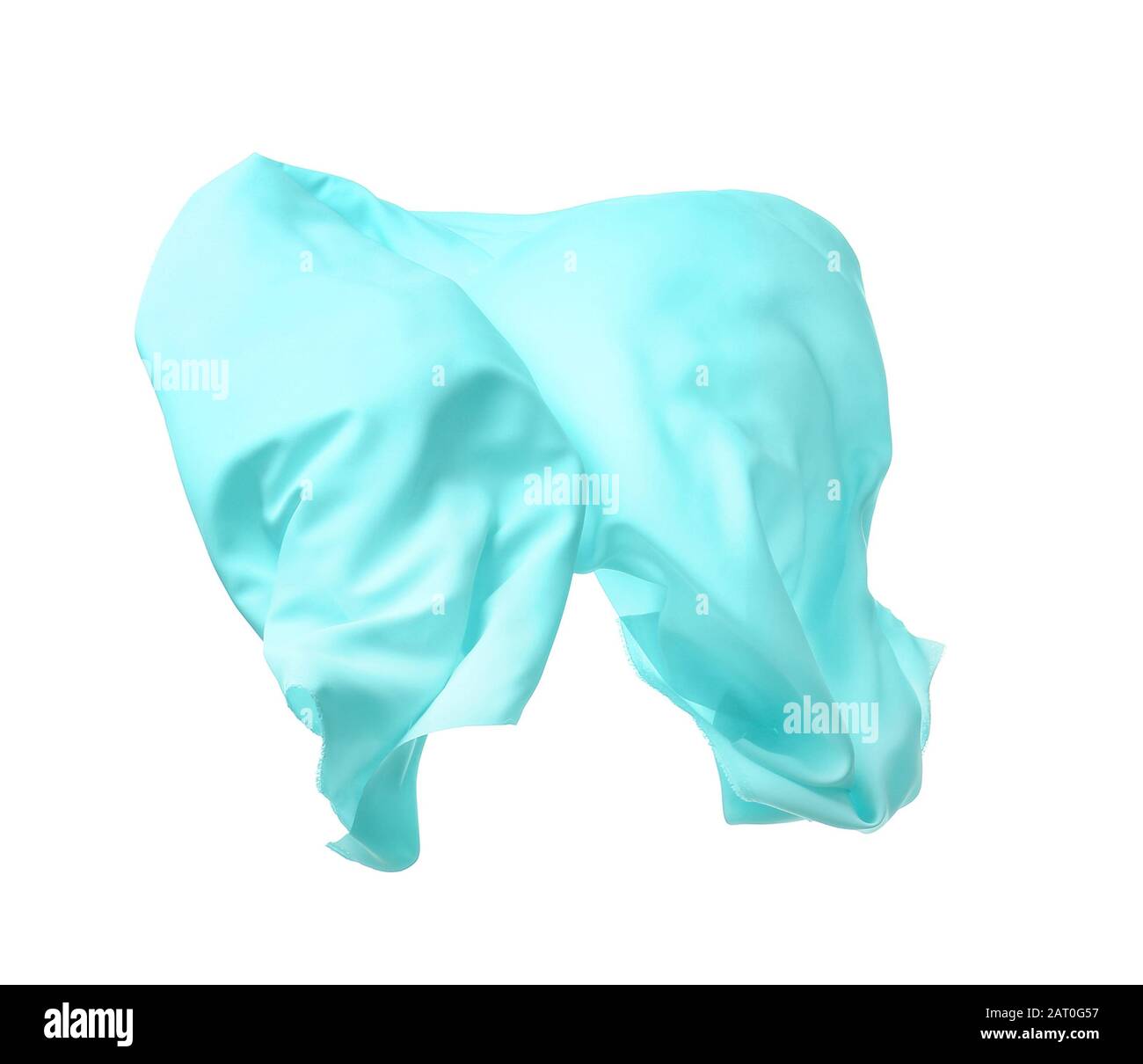 Flying fabric on white background Stock Photo - Alamy