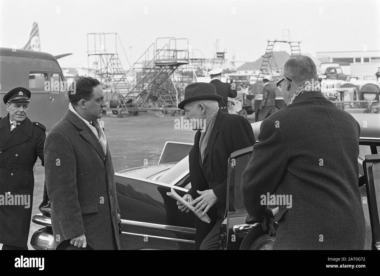 Duke Ellington at Schiphol for performance in The Hague and Amsterdam ...