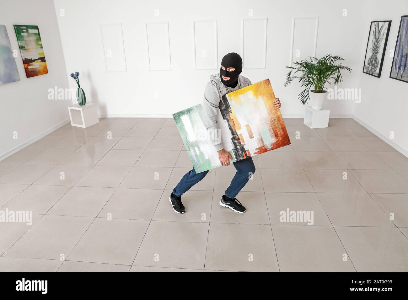 Thief stealing museum hi-res stock photography and images - Alamy