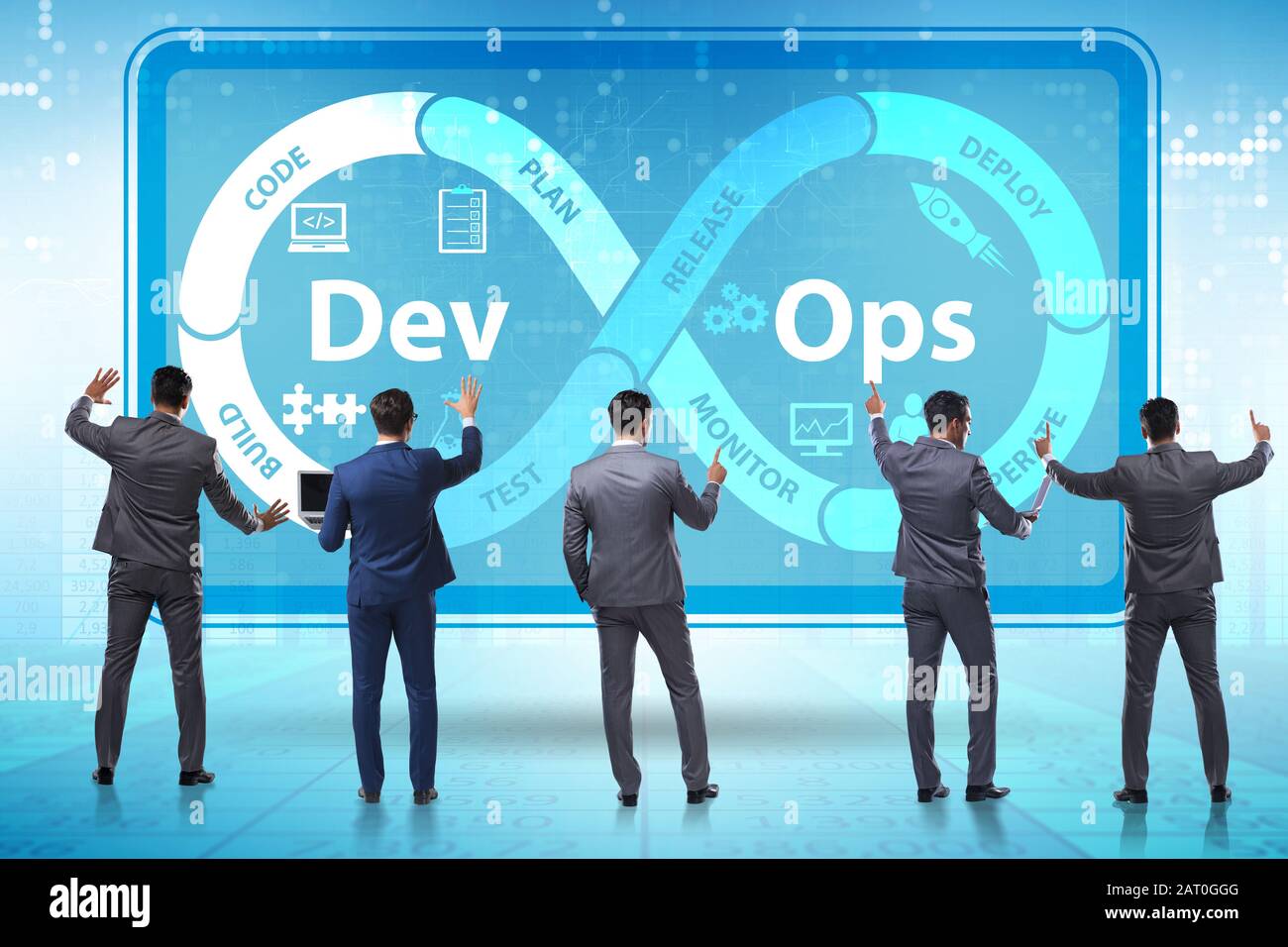 The devops software development it concept Stock Photo - Alamy