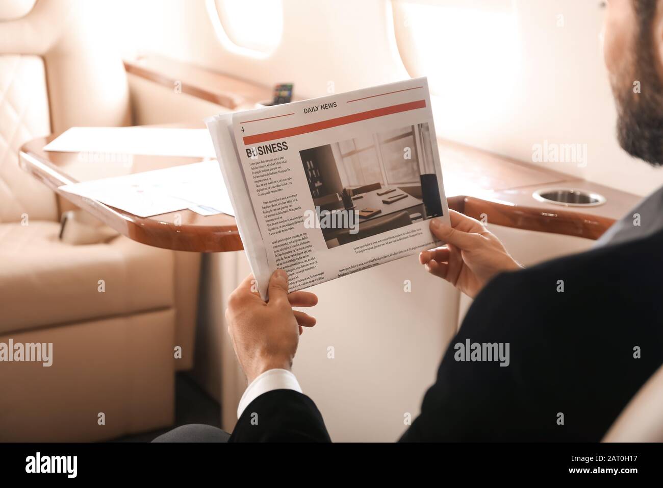 First airplane newspaper hi-res stock photography and images - Alamy