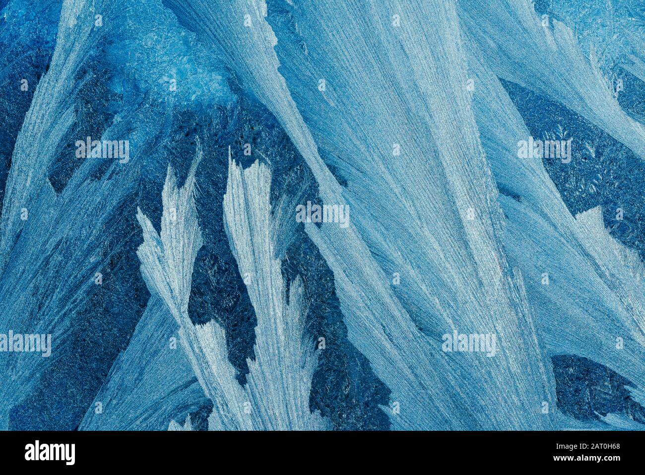 Frosty pattern on transparent background. Background classic blue ...