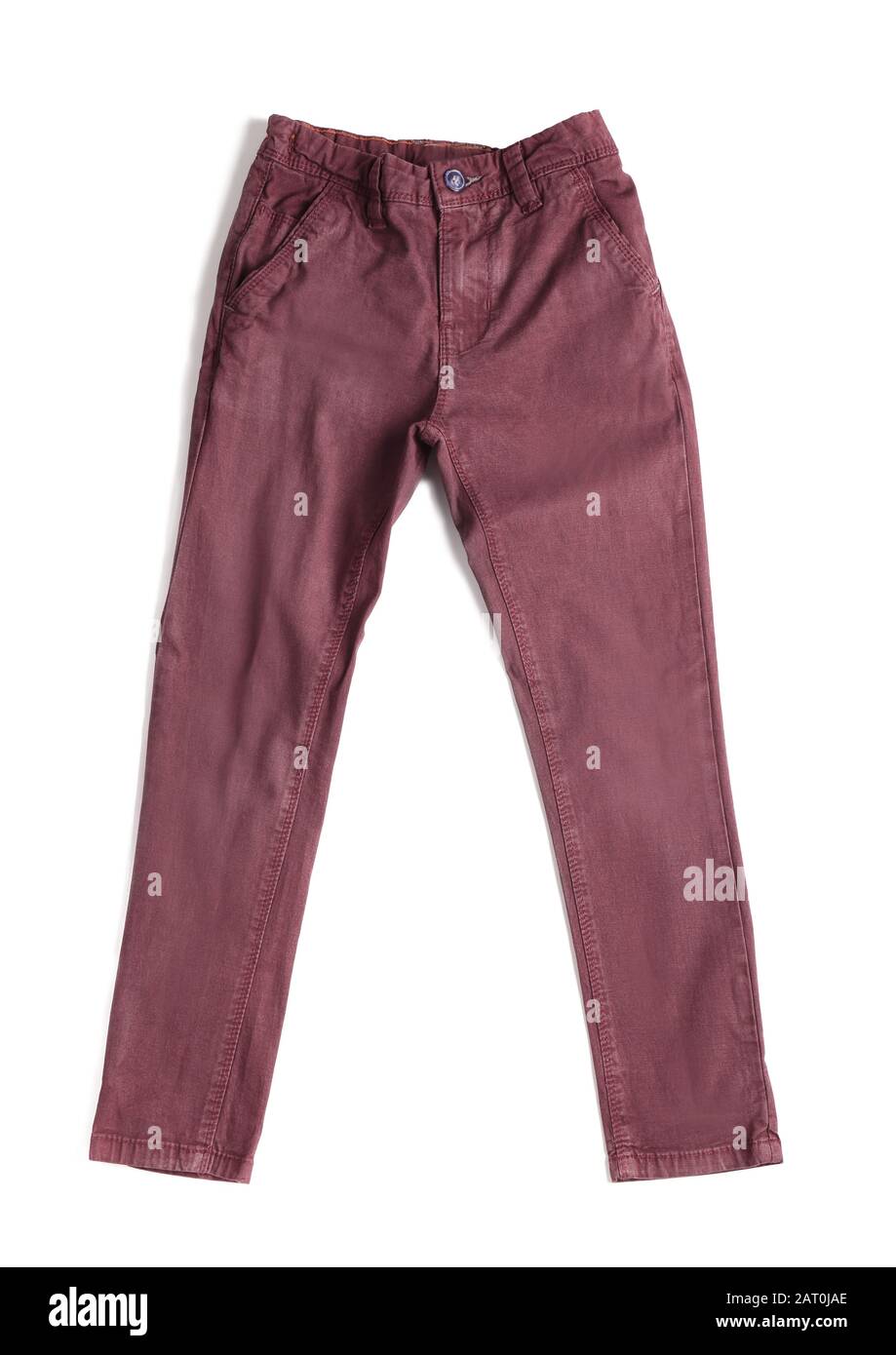 Stylish pants on white background Stock Photo - Alamy