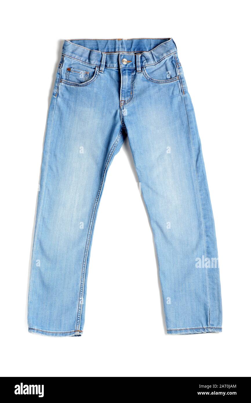 Stylish pants on white background Stock Photo - Alamy