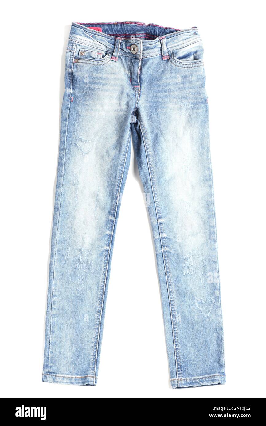 Stylish pants on white background Stock Photo - Alamy