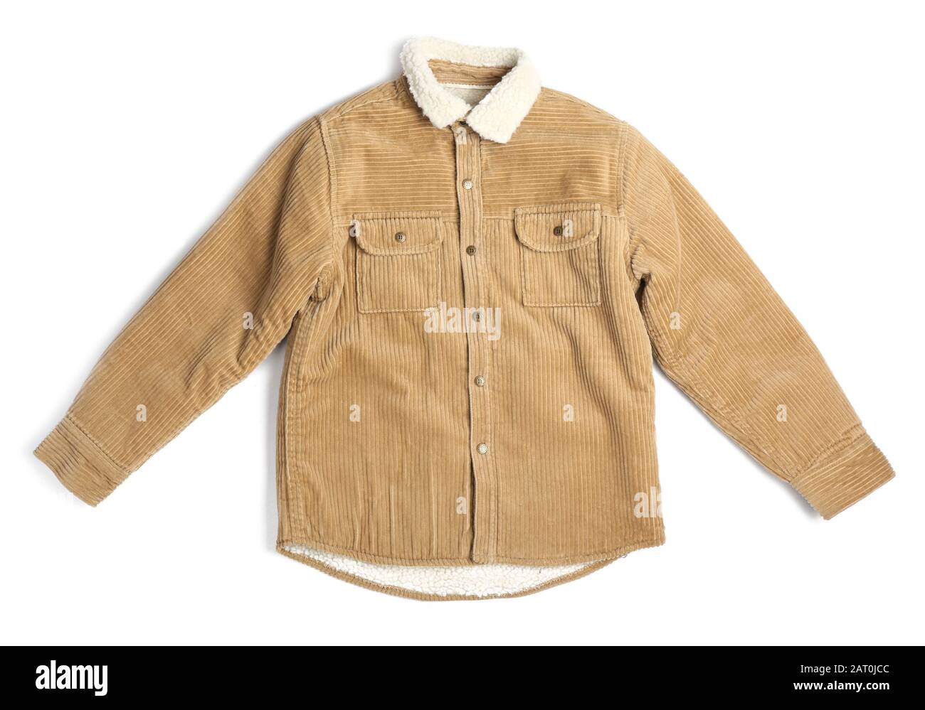 Stylish jacket on white background Stock Photo - Alamy