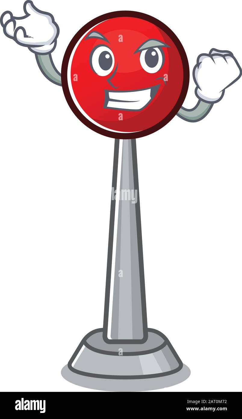 Happy confident Successful antenna cartoon character style Stock Vector ...