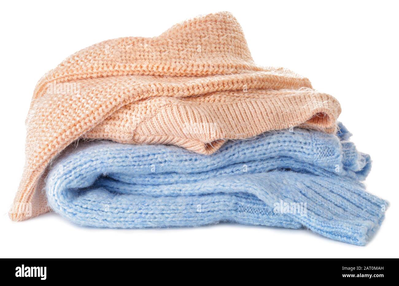 Clean clothes on white background Stock Photo - Alamy