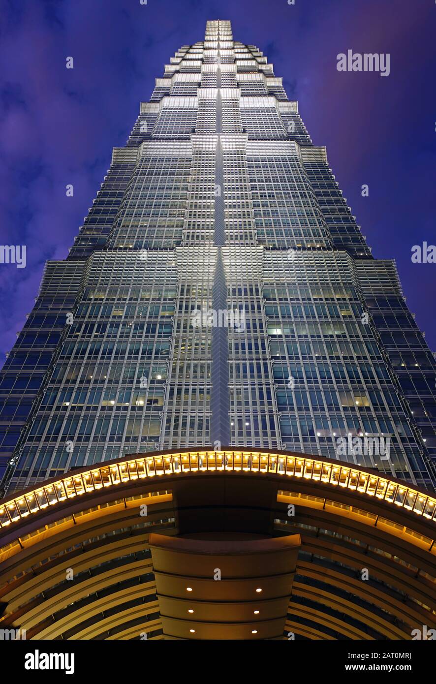 SHANGHAI, CHINA -1 NOV 2019- View of the Grand Hyatt Shanghai hotel in ...