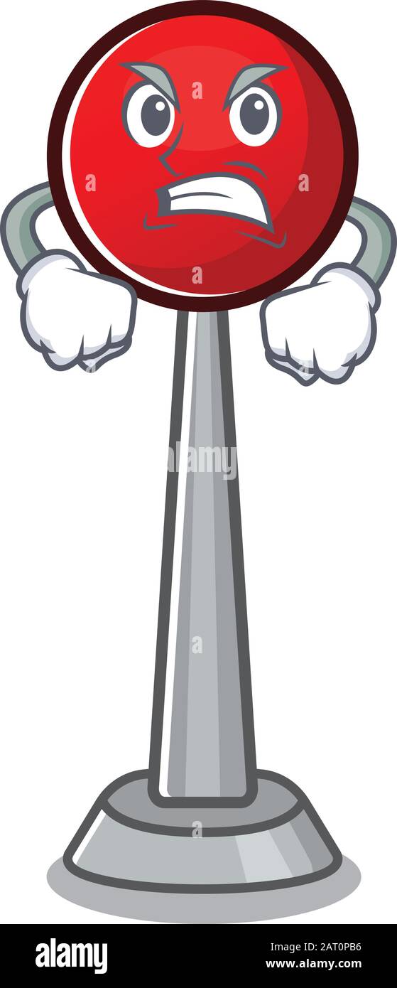 Antenna cartoon character design having angry face Stock Vector Image ...