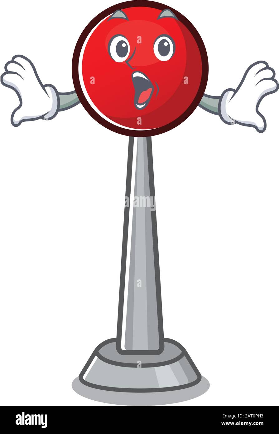 Antenna cartoon character design on a surprised gesture Stock Vector ...