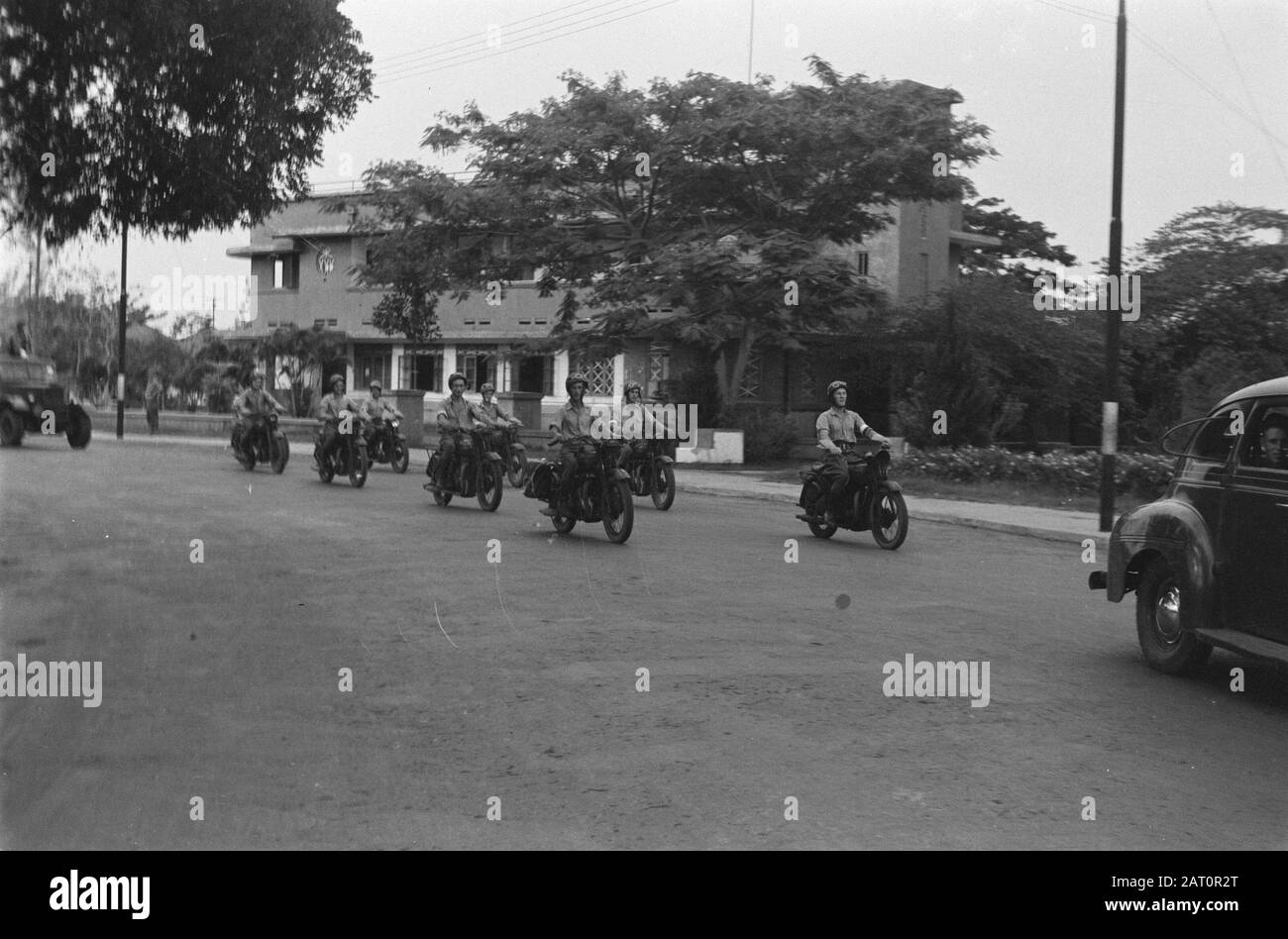 Saint Nicholas at 2 AAT A group of military police on motorcycles in ...