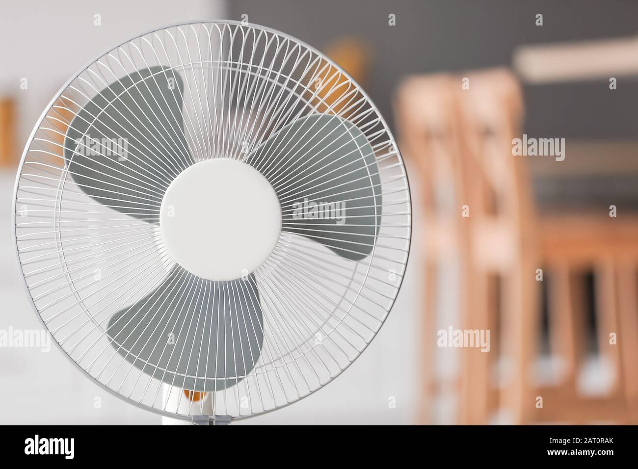 Modern electric fan in kitchen Stock Photo - Alamy