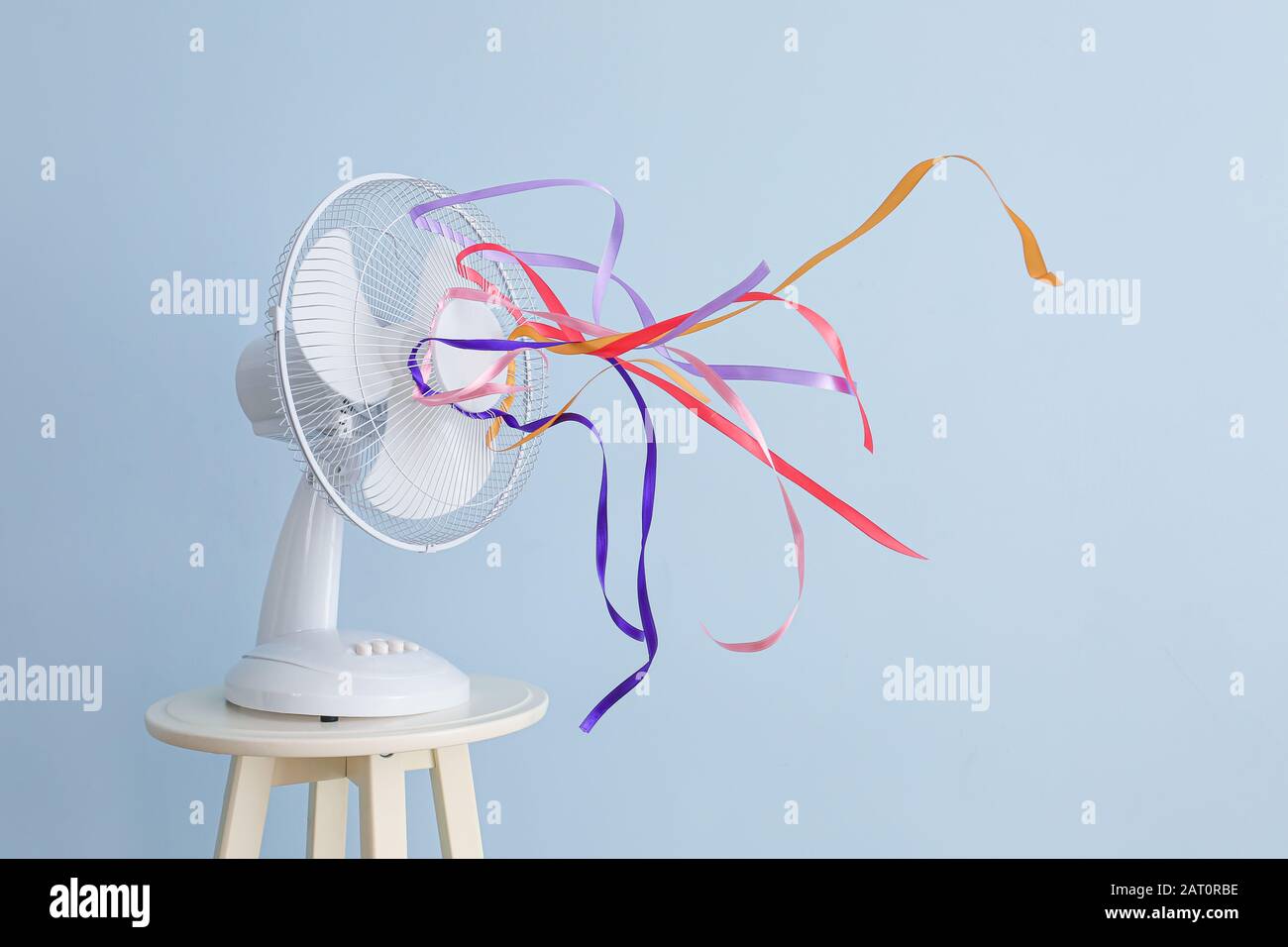 Fan blowing ribbons hi-res stock photography and images - Alamy