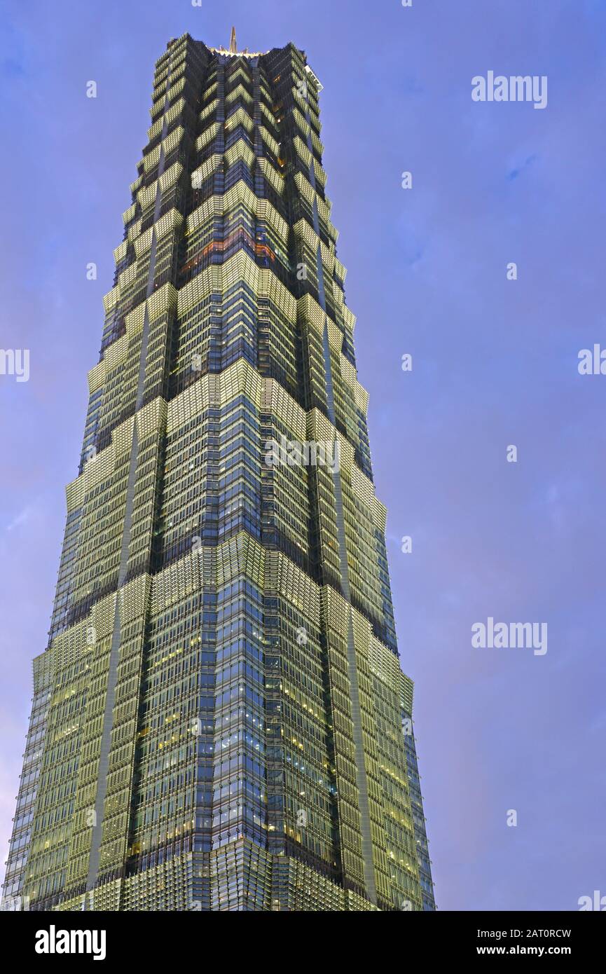 SHANGHAI, CHINA -1 NOV 2019- View of the Grand Hyatt Shanghai hotel in ...
