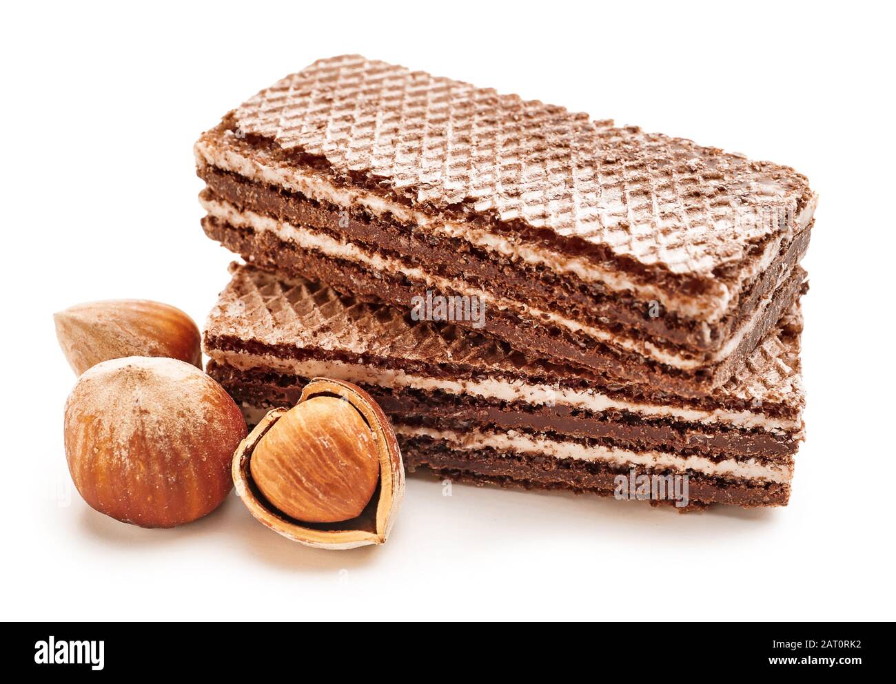 Nutty chocolate wafers hi-res stock photography and images - Alamy