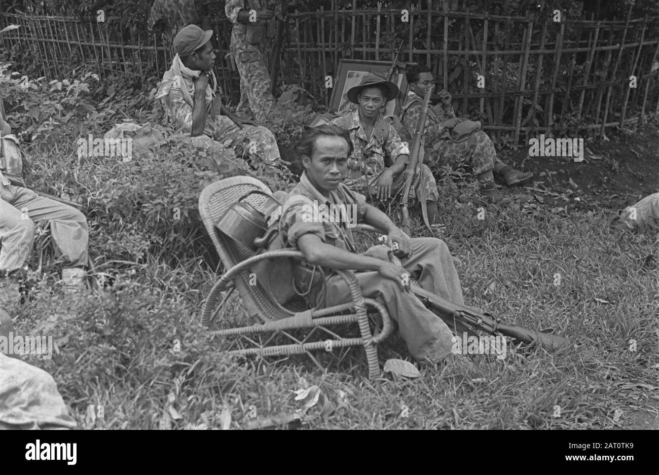 Photo report near Outdoor Care A KNIL unit on patrol. During a break ...