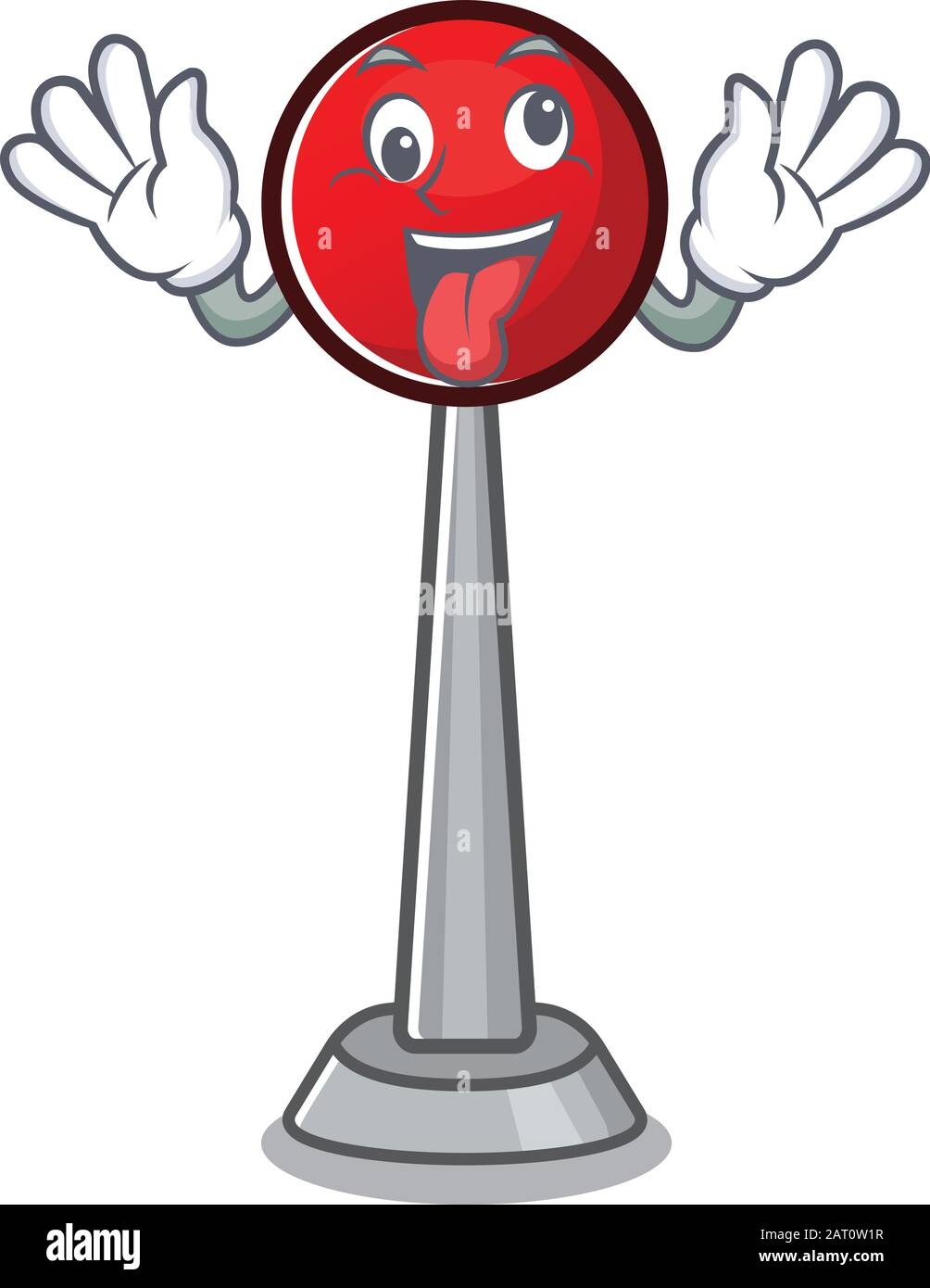 Antenna Cartoon character style with a crazy face Stock Vector Image ...