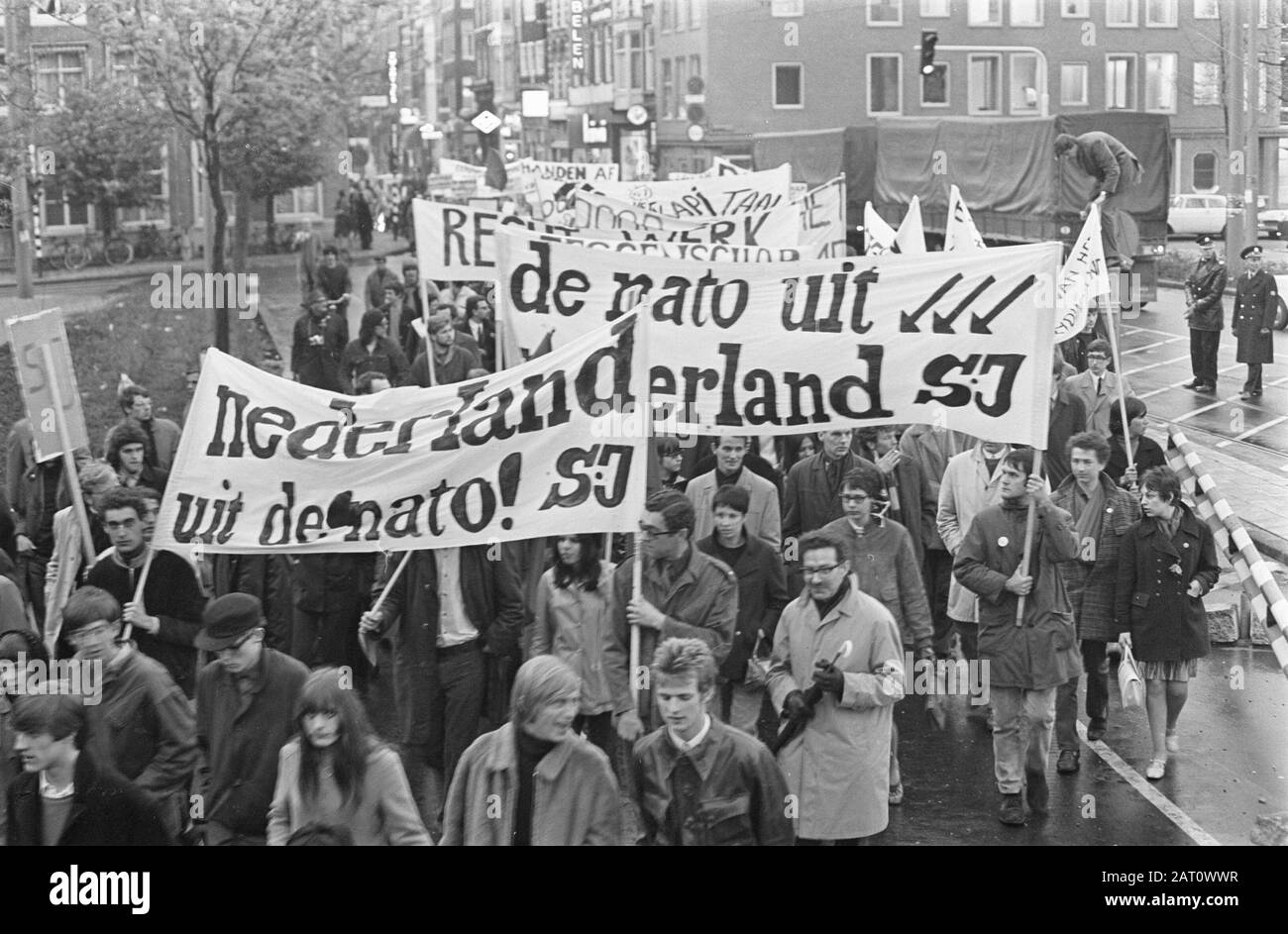 A May demonstration, many slogans were carried along Date: May 1, 1968 ...