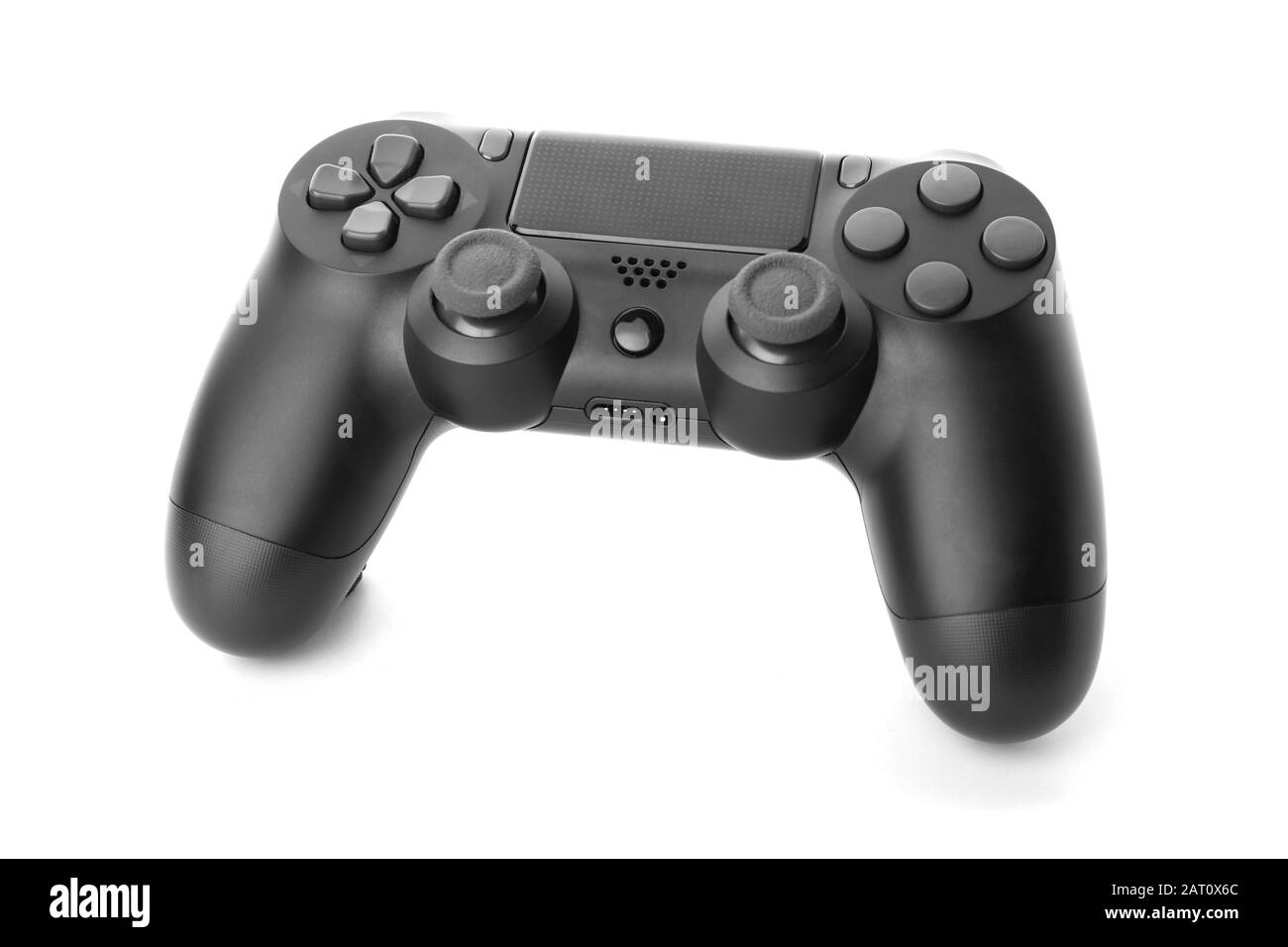 Modern game pad on white background Stock Photo - Alamy
