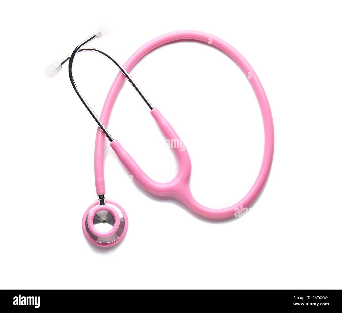 Modern stethoscope on white background Stock Photo - Alamy
