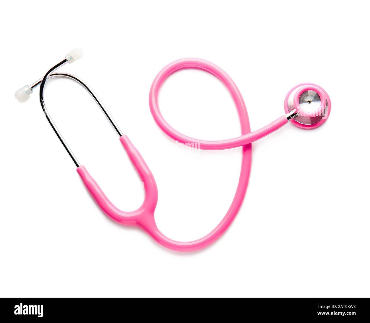 Modern stethoscope on white background Stock Photo - Alamy