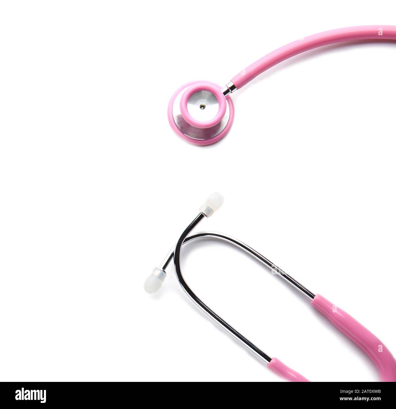 Modern stethoscope on white background Stock Photo - Alamy