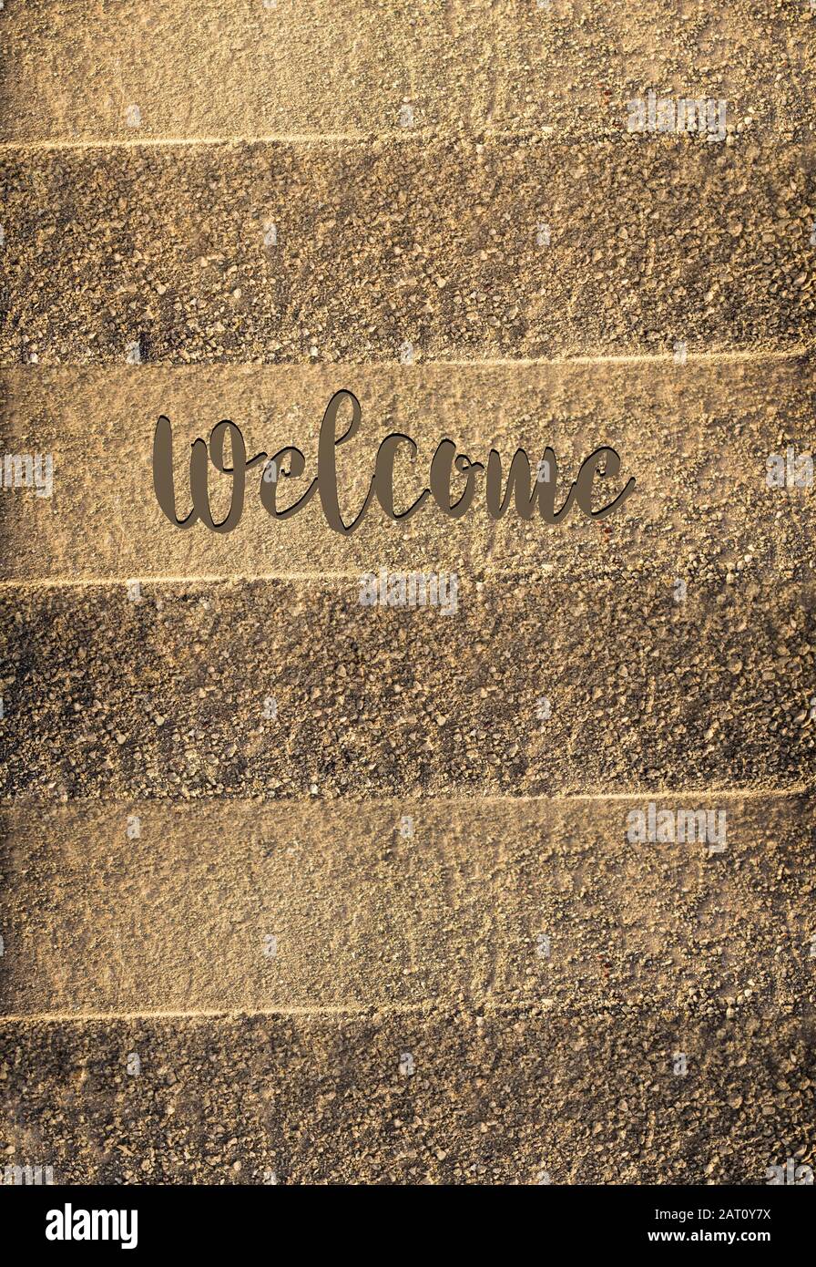 Welcome text wording on a background for business concept Stock Photo ...