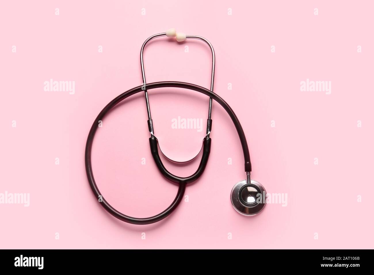 Modern stethoscope on color background Stock Photo - Alamy
