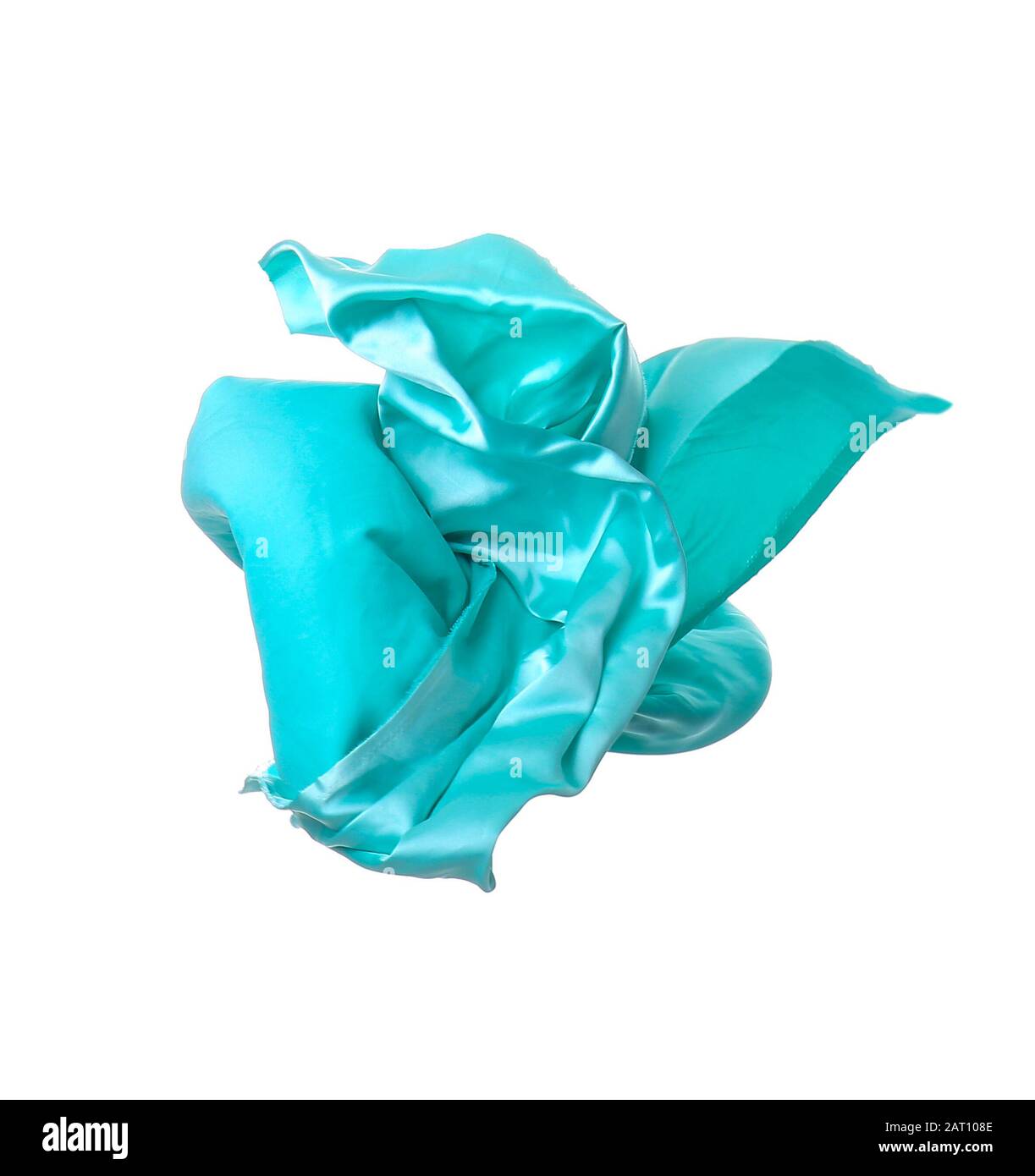 Flying fabric on white background Stock Photo - Alamy