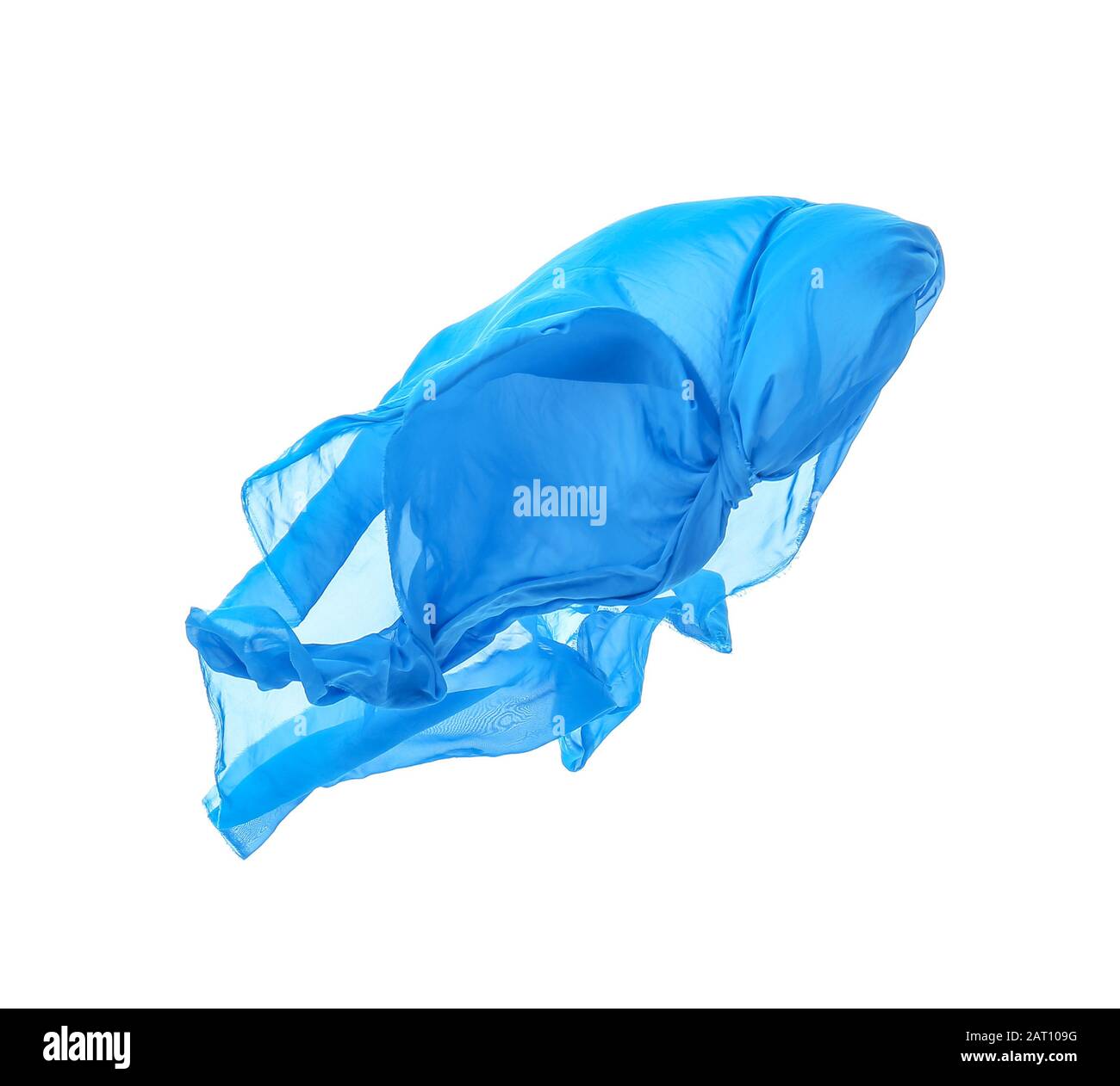 Flying fabric on white background Stock Photo - Alamy