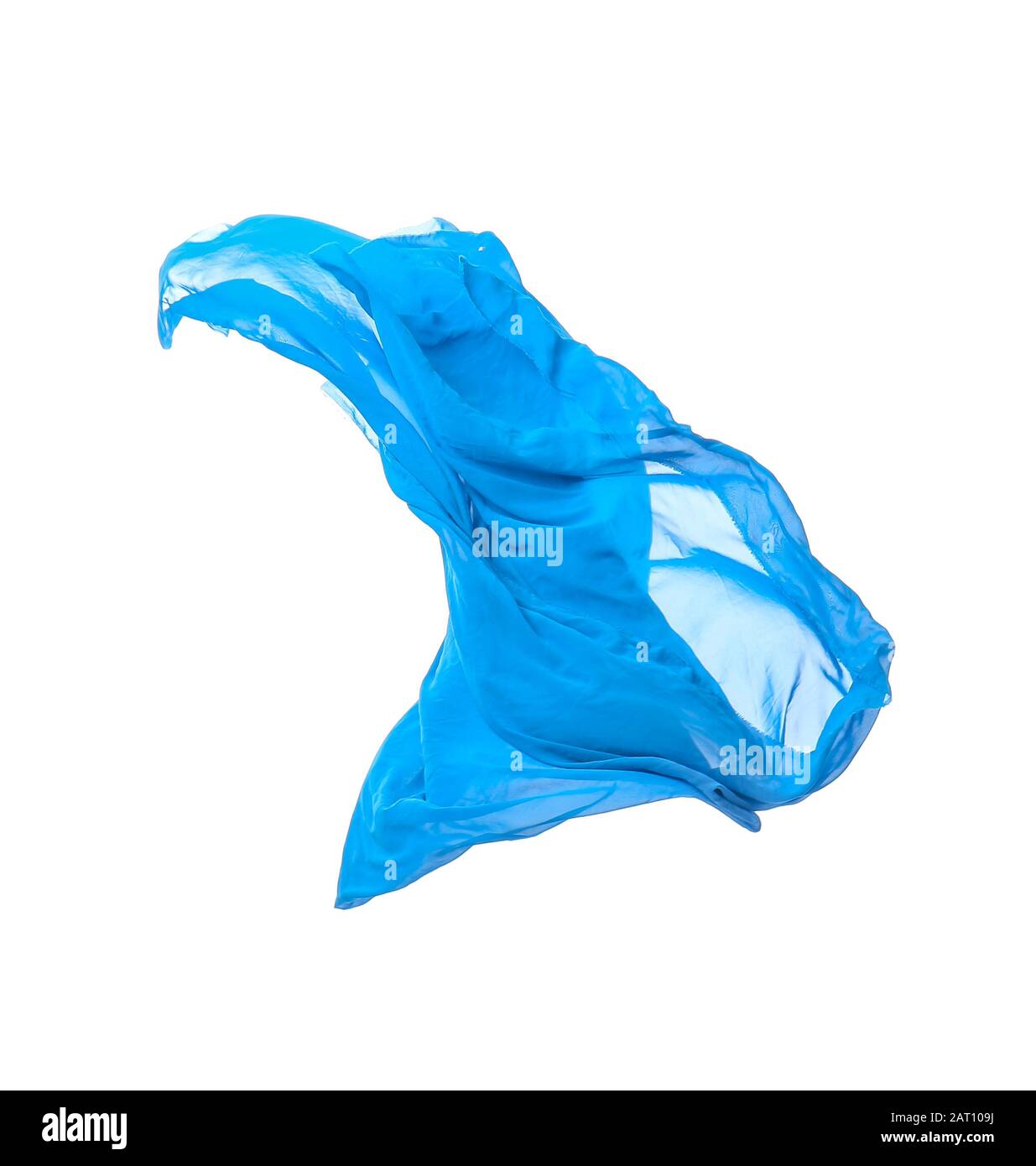 Flying fabric on white background Stock Photo - Alamy