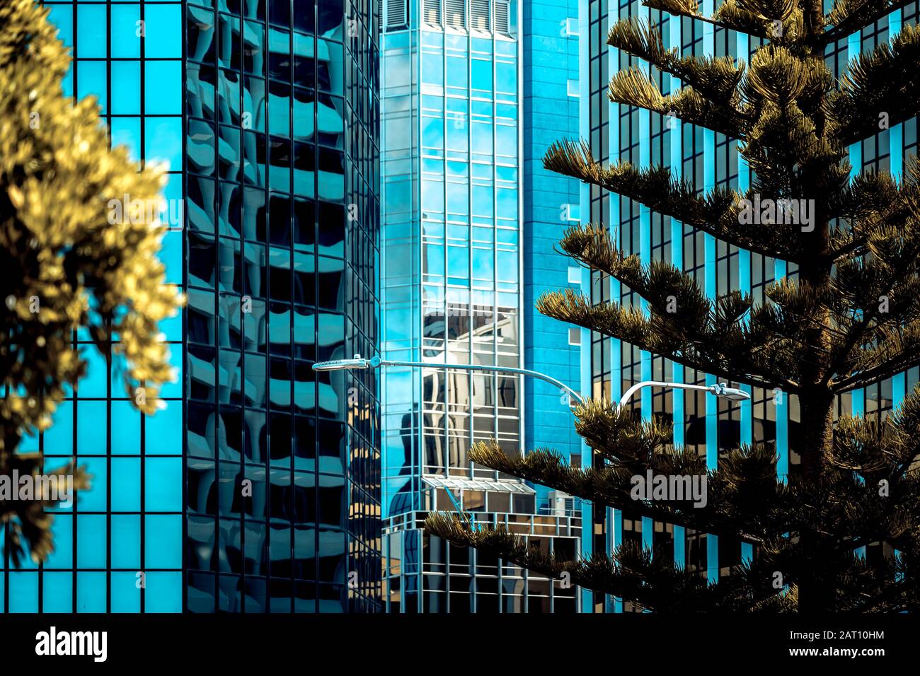 Commercial building close up; Wellington Office Building Stock Photo ...