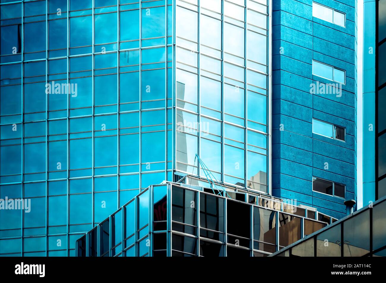 Commercial building close up; Wellington Office Building Stock Photo ...