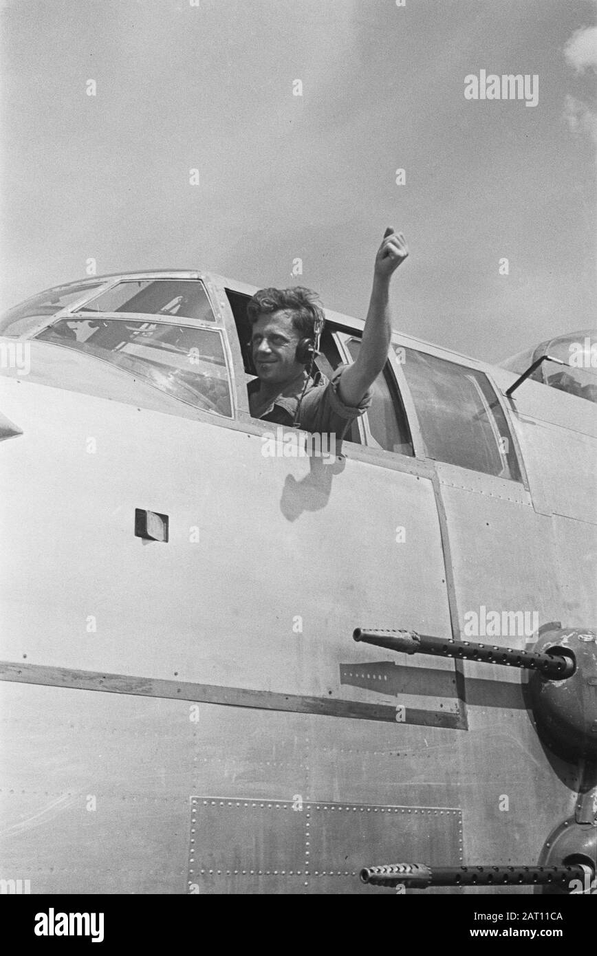 Recordings Military Aviation A pilot of a Mitchell B-25 bomber gives a ...