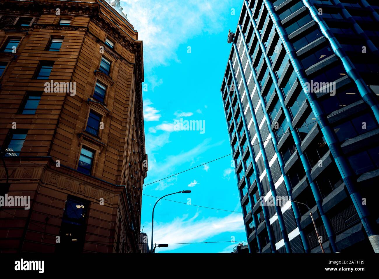Commercial building close up; Wellington Office Building Stock Photo ...