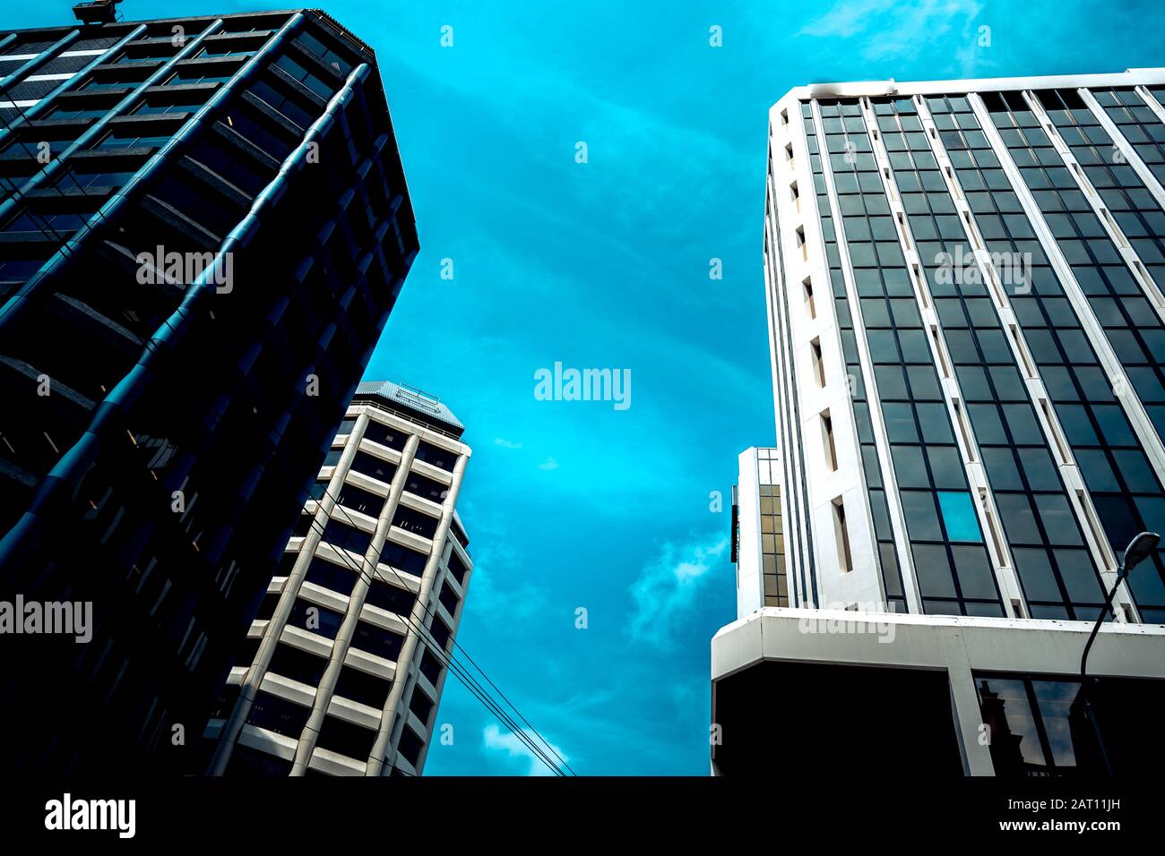 Commercial building close up; Wellington Office Building Stock Photo ...