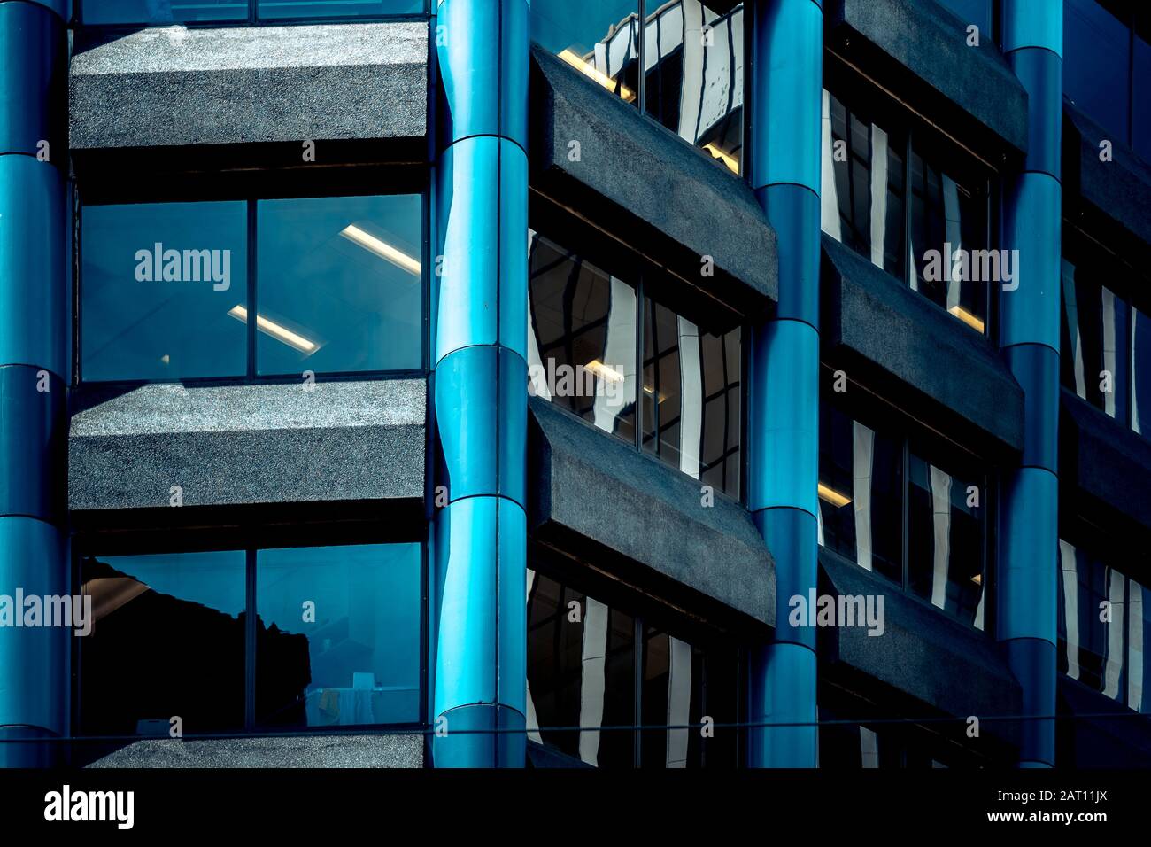 Commercial building close up; Wellington Office Building Stock Photo ...