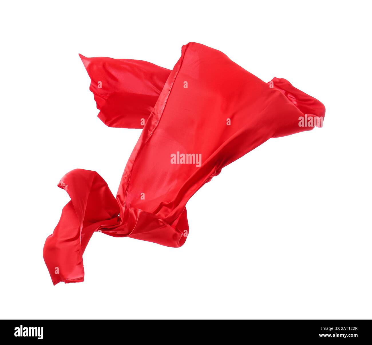 Flying fabric on white background Stock Photo - Alamy