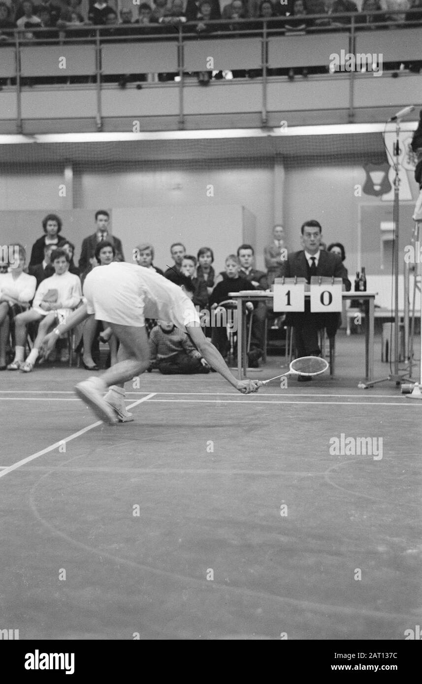 National Badminton Championships in Eindhoven W.A. Seth Paul in action ...