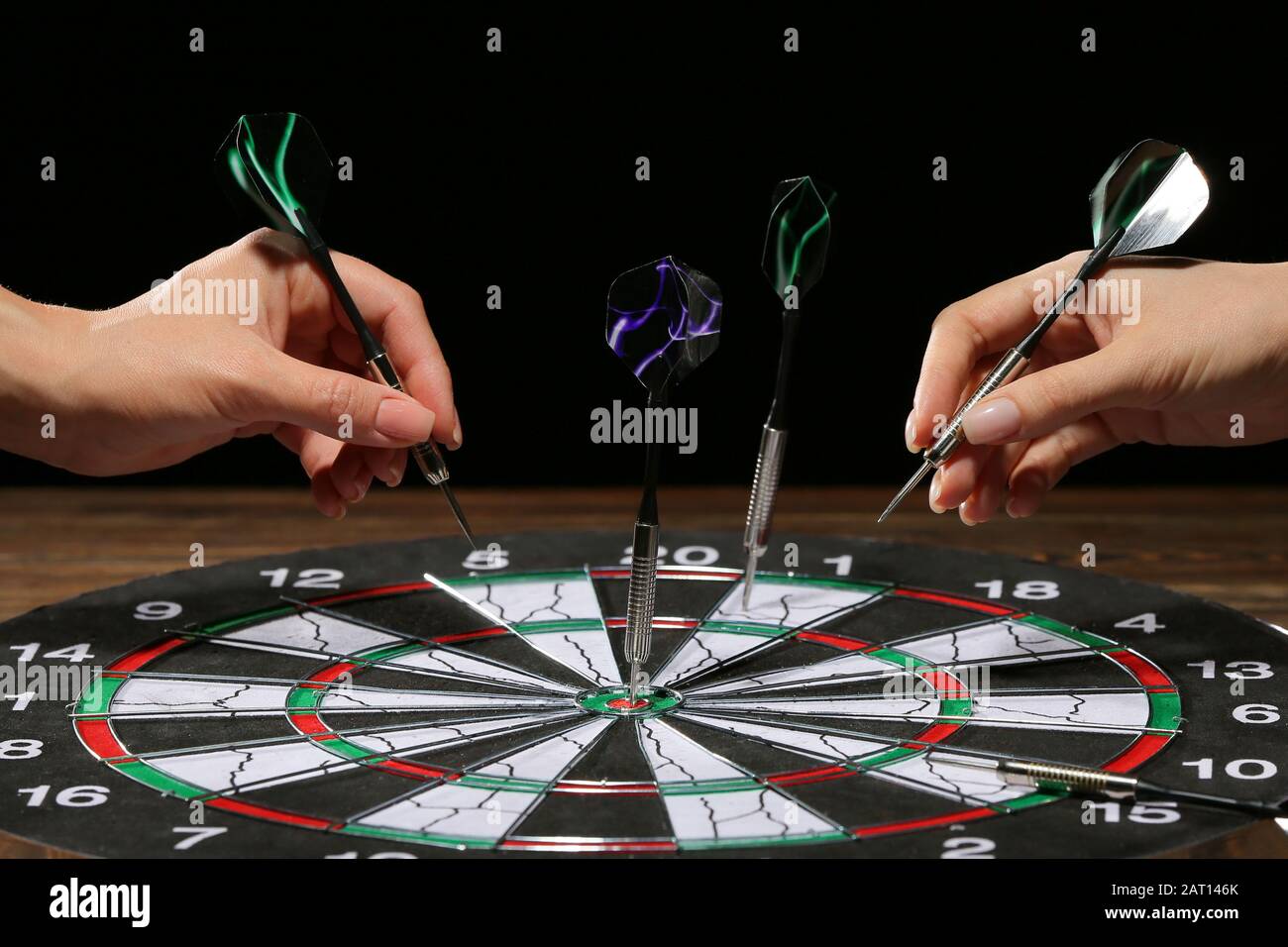 Woman Playing Darts High Resolution Stock Photography and Images - Alamy