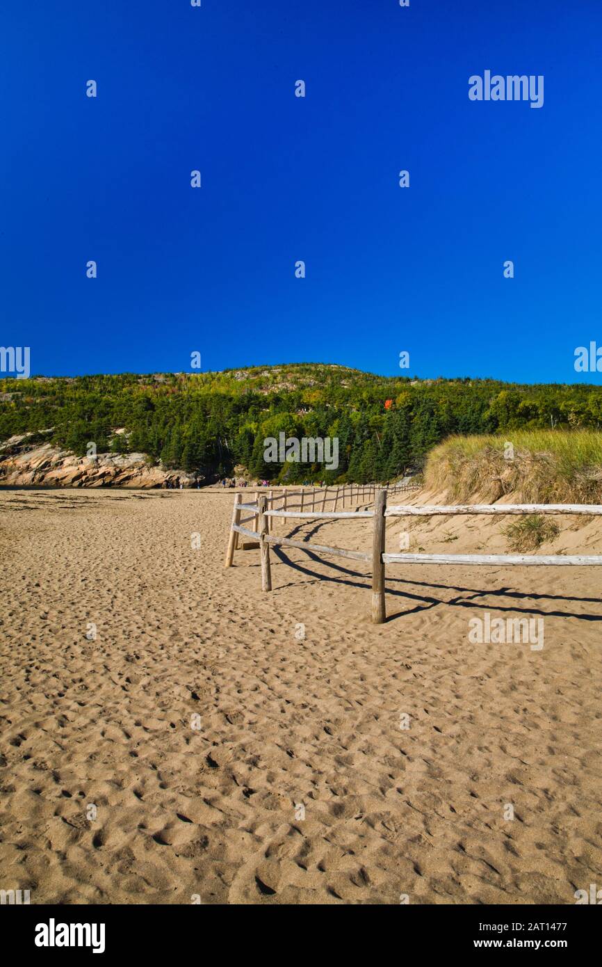 Sand Beach in Acadia National Park, Maine, USA Stock Photo - Alamy