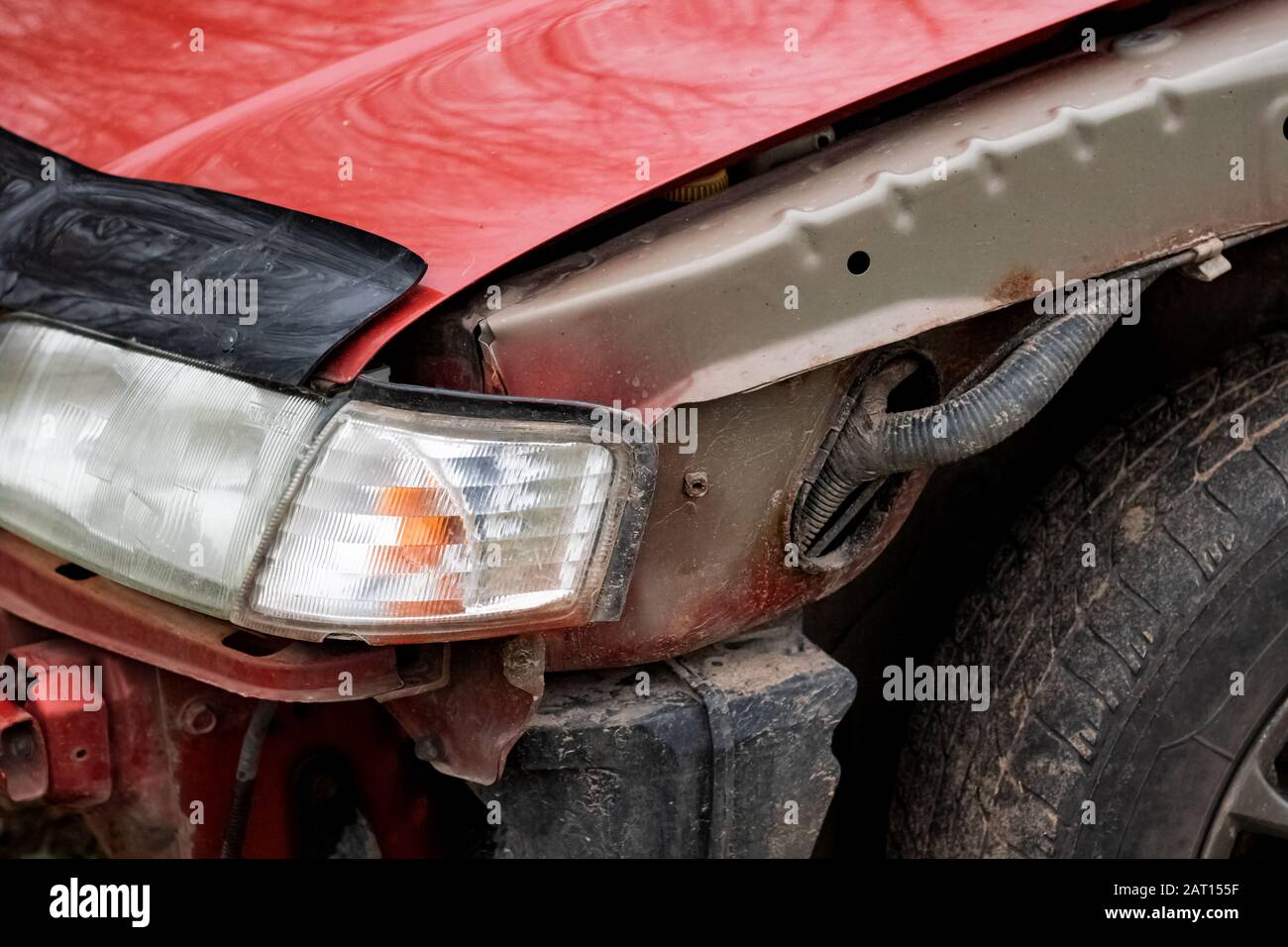 Broken Headlight Damage High Resolution Stock Photography and Images ...