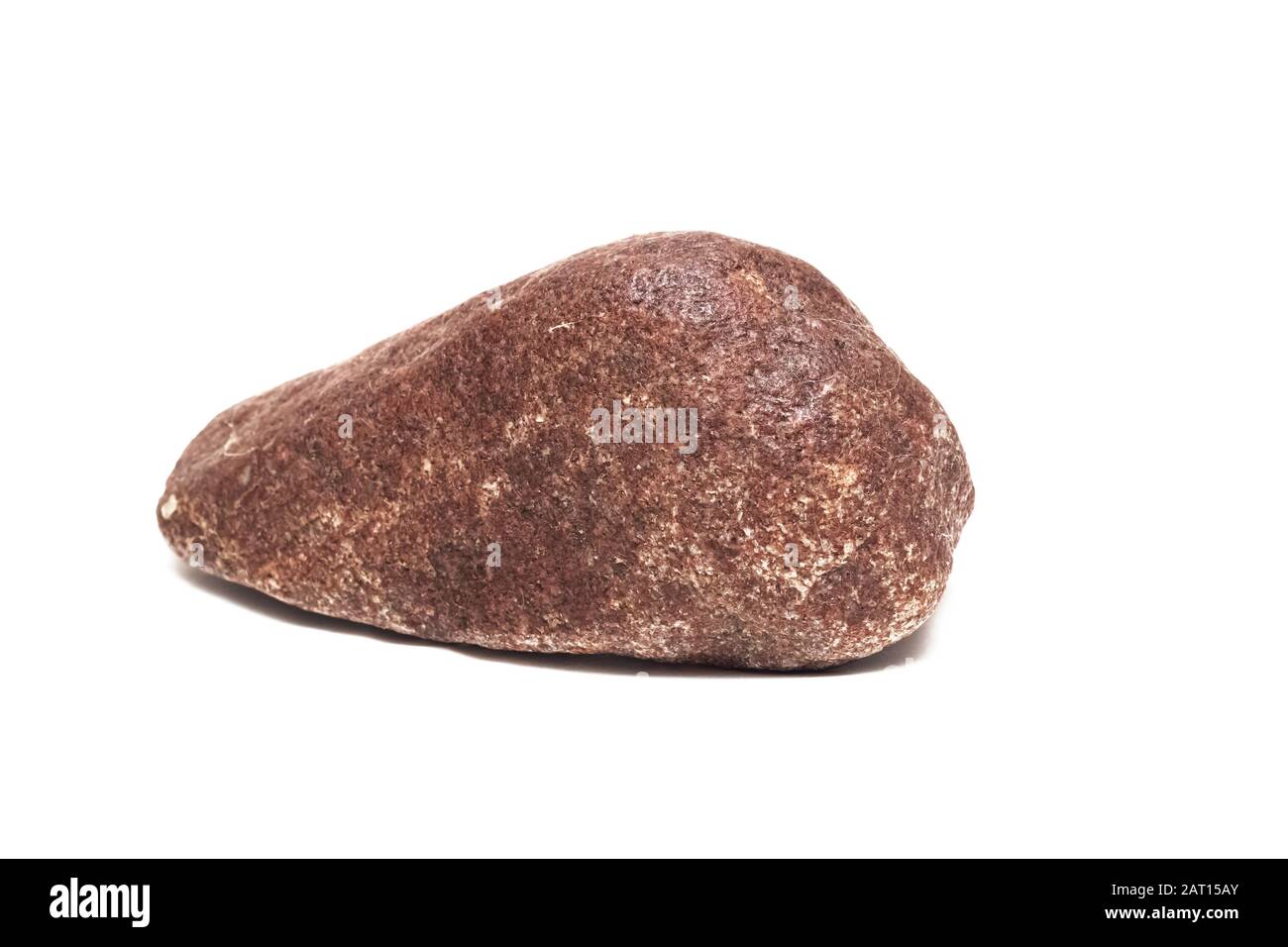 One large stone, isolated on white background Stock Photo - Alamy